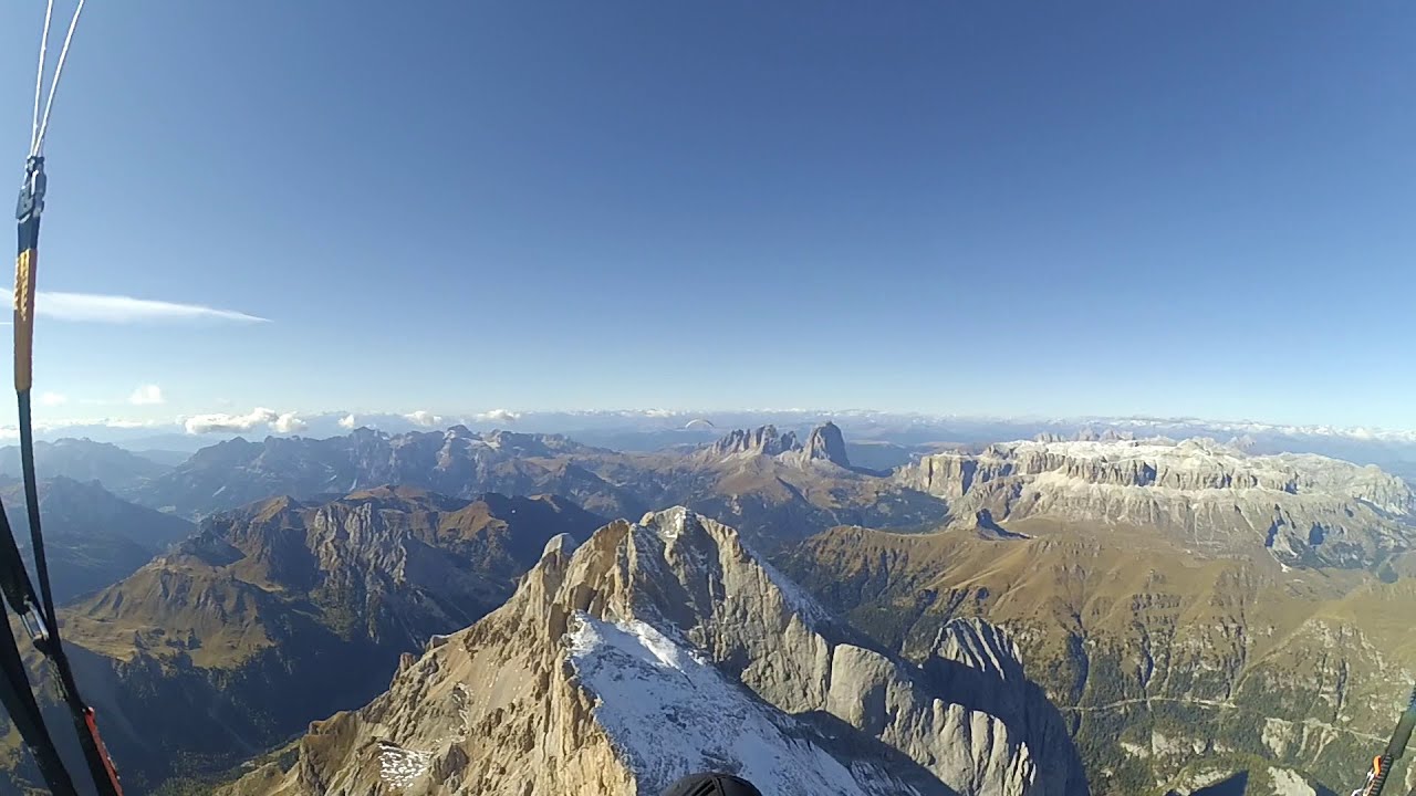 [FULL FLIGHT] PARAGLIDING Dolomites 2021-10-16 - YouTube