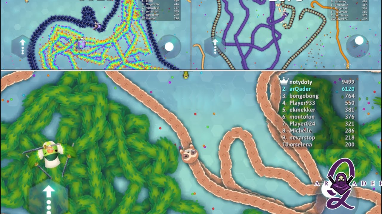 Snake.io 🐍How to Circle Top 01 snake in the Map with Snooze Skin in ...
