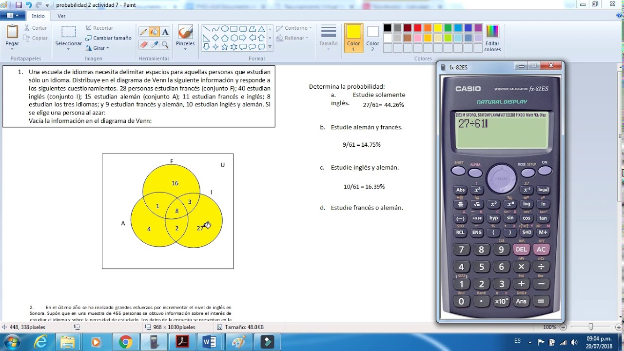 Probabilidad con diagrama de Venn Euler y eventos compuestos - YouTube