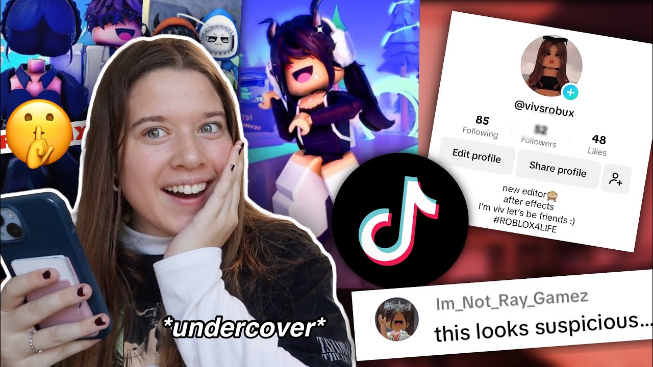 going undercover as a ROBLOX tiktok fanpage for one week! - YouTube