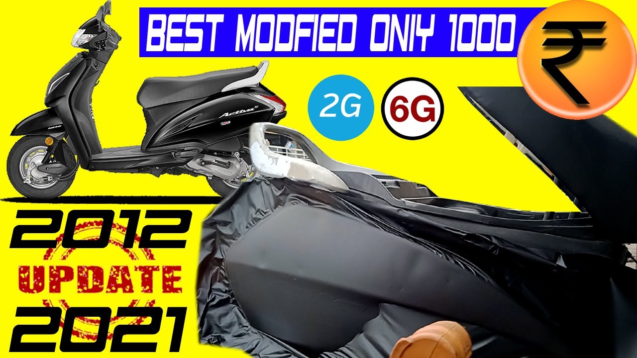 Honda Activa 2G Full Matte black Wrapping | ACTIVA MODIFIED | Ajay Art ...