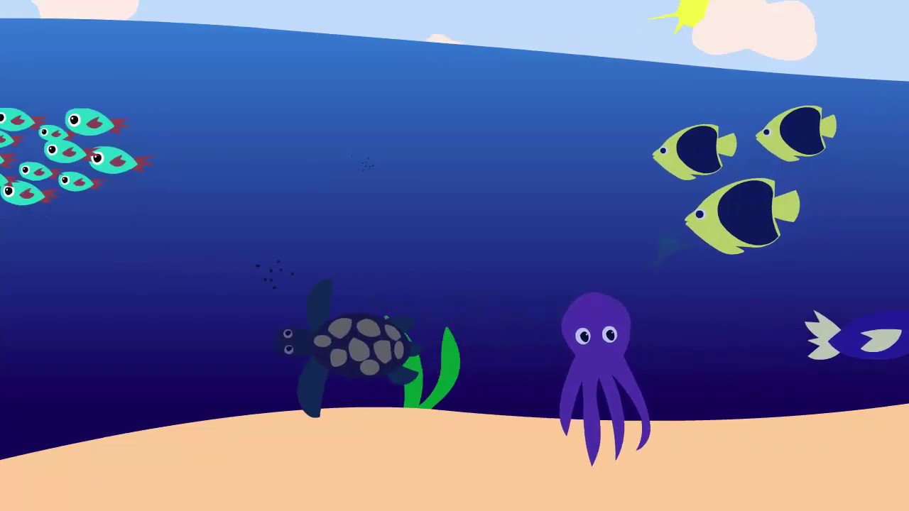 Calming ocean underwater video - meditative ocean life video for kids ...
