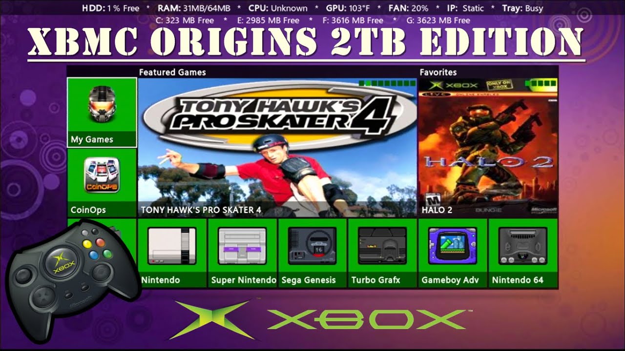 XBMC Origins 2TB Edition - Xbox Clássico - YouTube