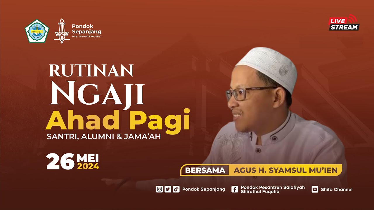 NGAJI AHAD PAGI | 26 MEI 2024 | AL-HIKAM - YouTube