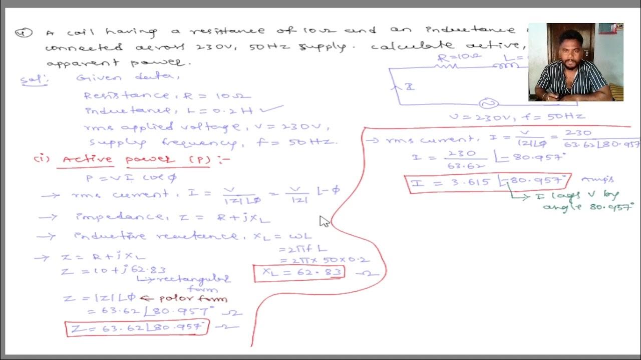 Series RL circuit problem IV - YouTube