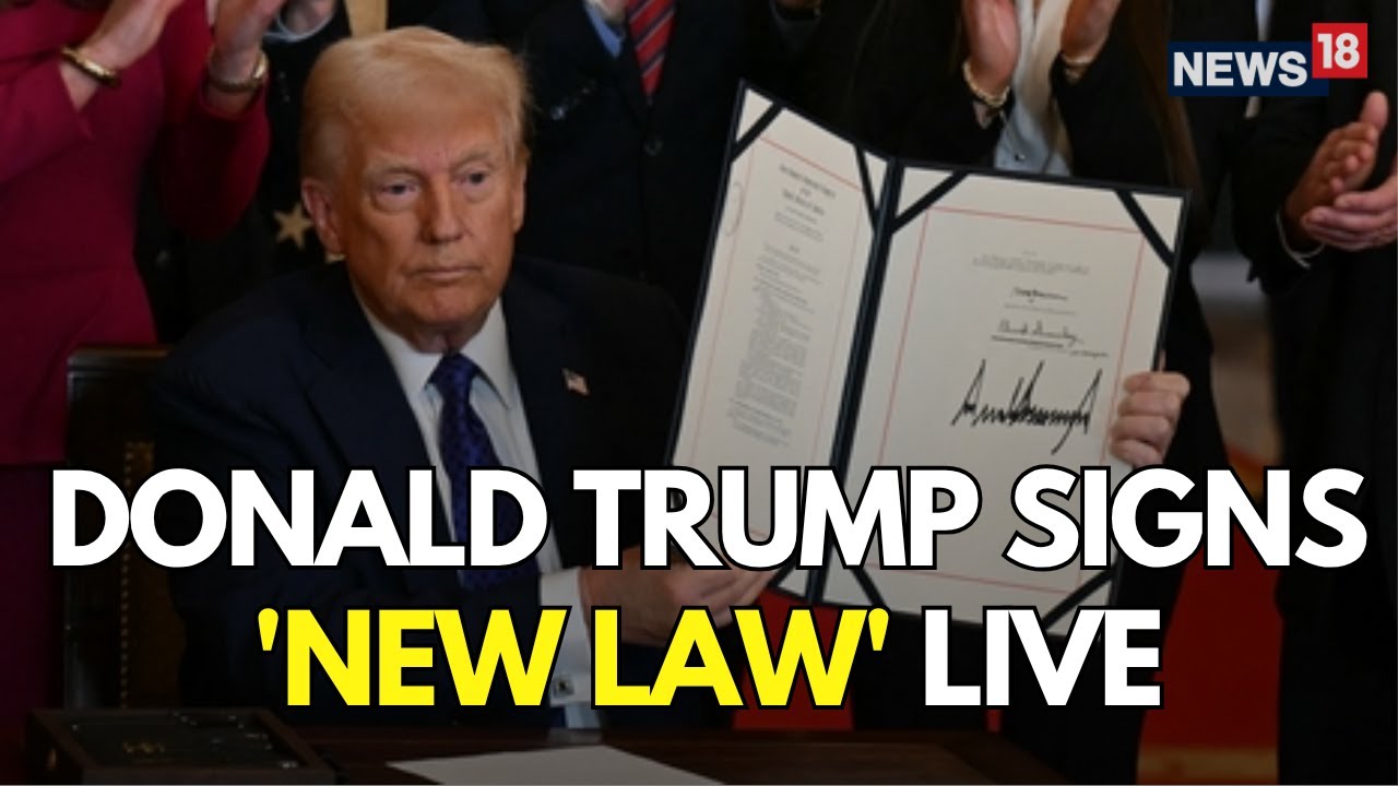 LIVE | Donald Trump holds bill signing ceremony at White House | Trump ...