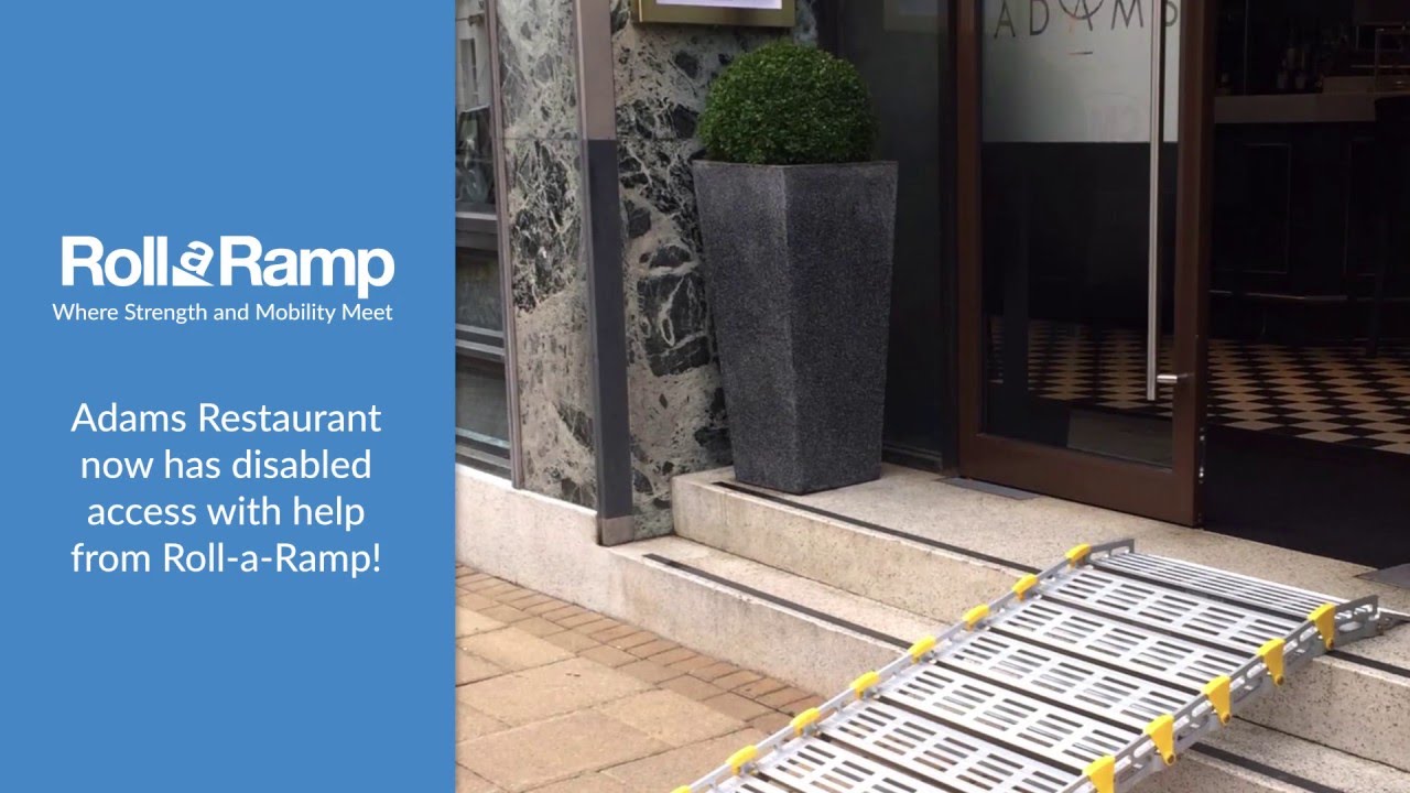 Restaurants Disable Access: Adam's Restaurant & Roll-a-Ramp - YouTube