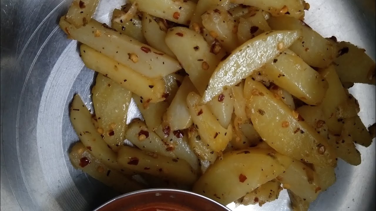 how to make chilli garlic potato #chilli patato - YouTube