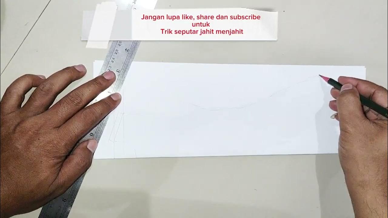 Mudah !!! Membuat Pola Jubah simple,Easy !!! Make a simple robe pattern - YouTube