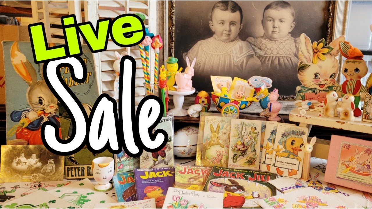 Vintage Easter Sale & Chat - YouTube
