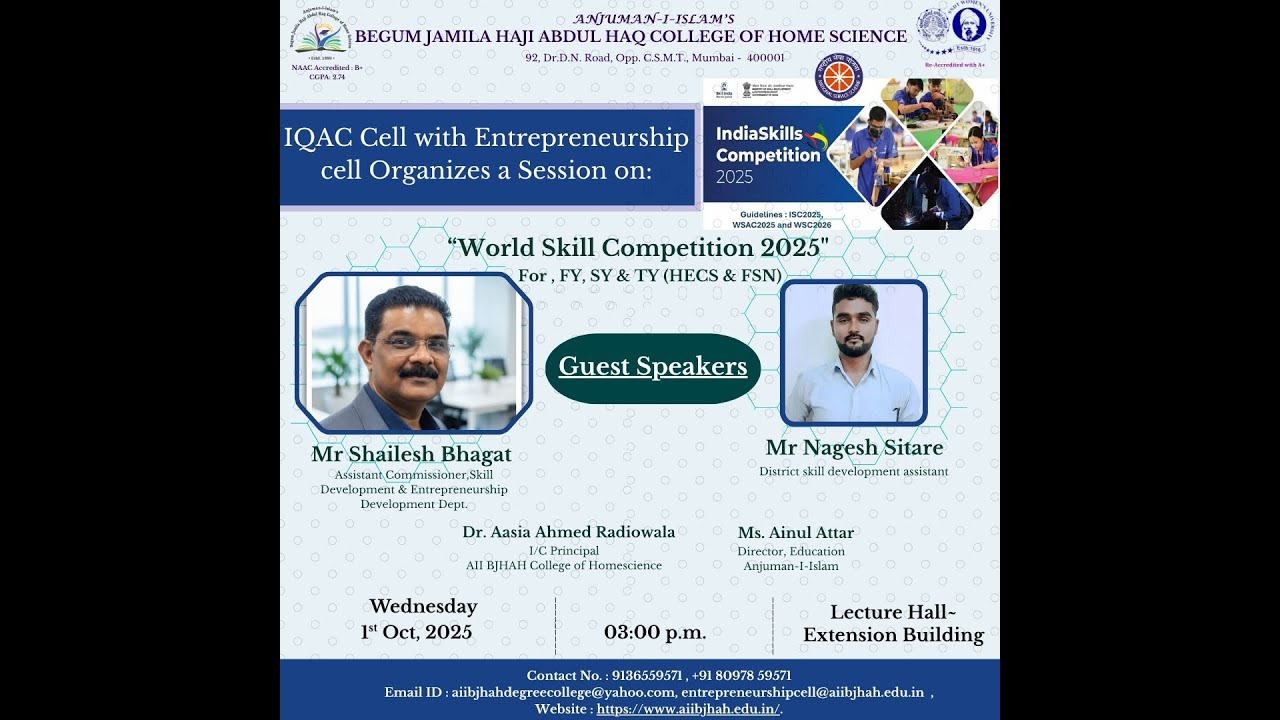 Skill India Competition 2025 ~ Session - YouTube