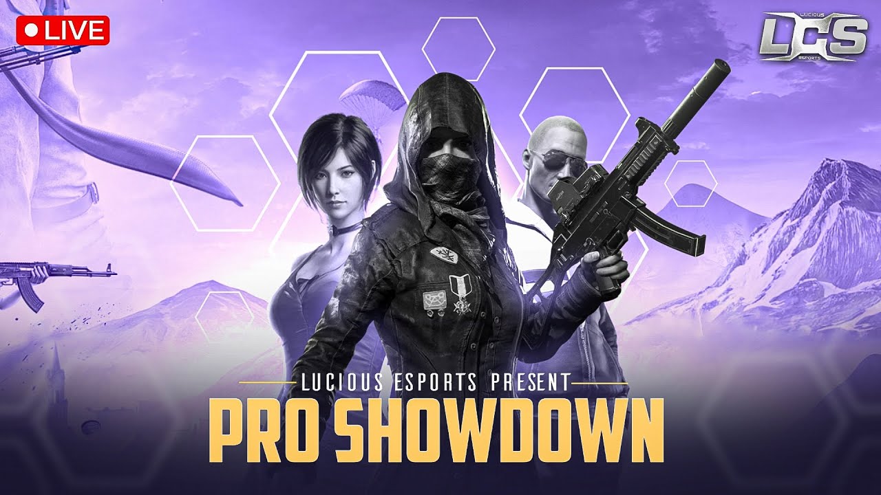 LCS PRO SHOWDOWN BGMI LIVE | LUCIOUS ESPORTS | 8-10 PM | - YouTube