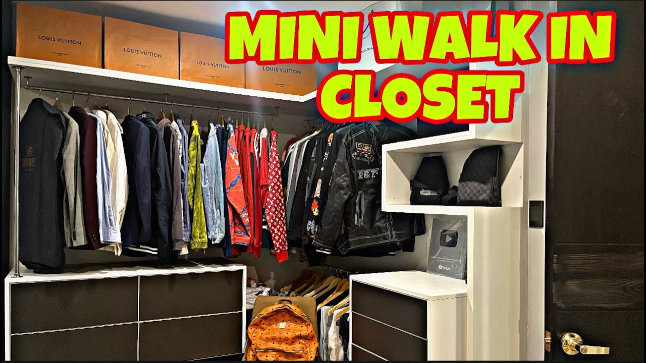 MINI WALK IN CLOSET! - YouTube