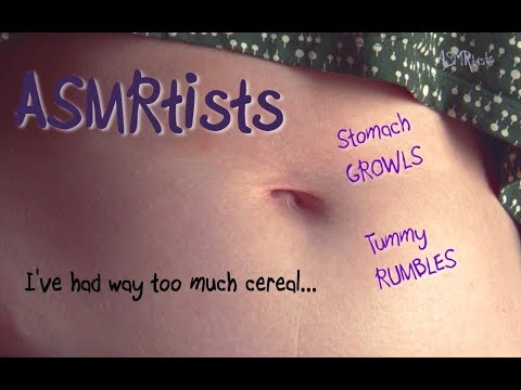 ASMR - Rumbly Tumbly - Digesting Cereal Stomach Growls | Breathing ...