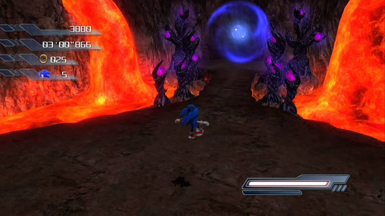 Sonic 06 Flame Core Very hard mode - YouTube