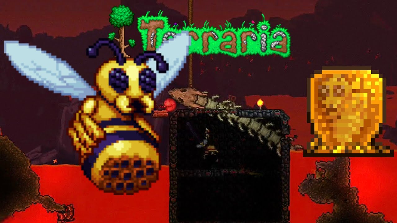 Luchamos con la Abeja Reina y Exploramos el Infierno - Terraria. - YouTube