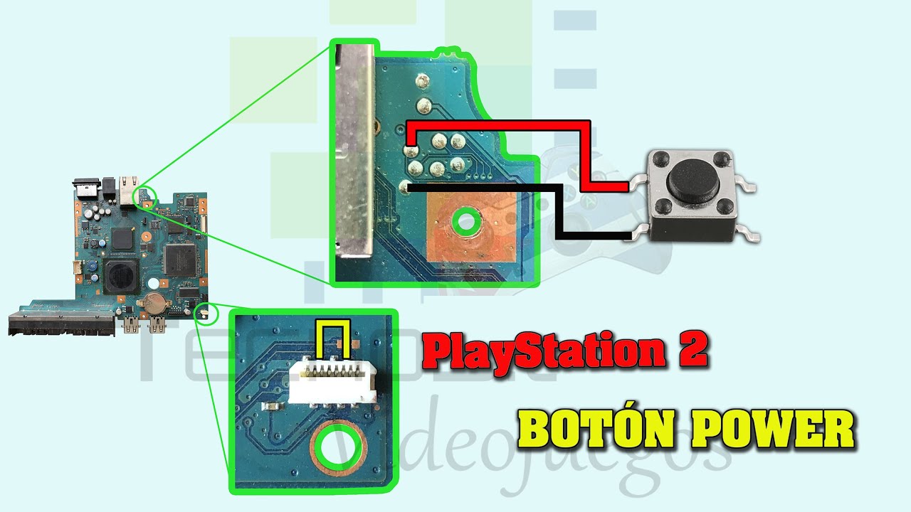 Botón Power alternativo PlayStation 2 - YouTube