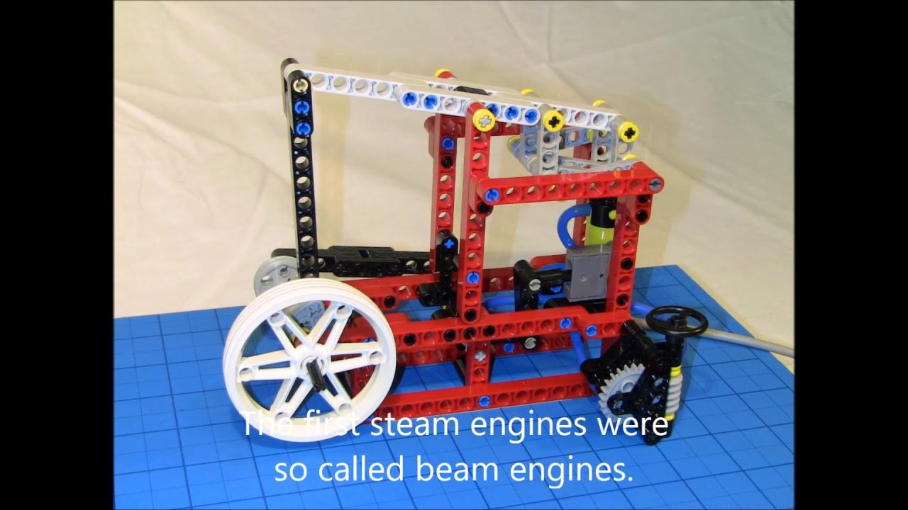 Lego Pneumatic Beam Engine - YouTube