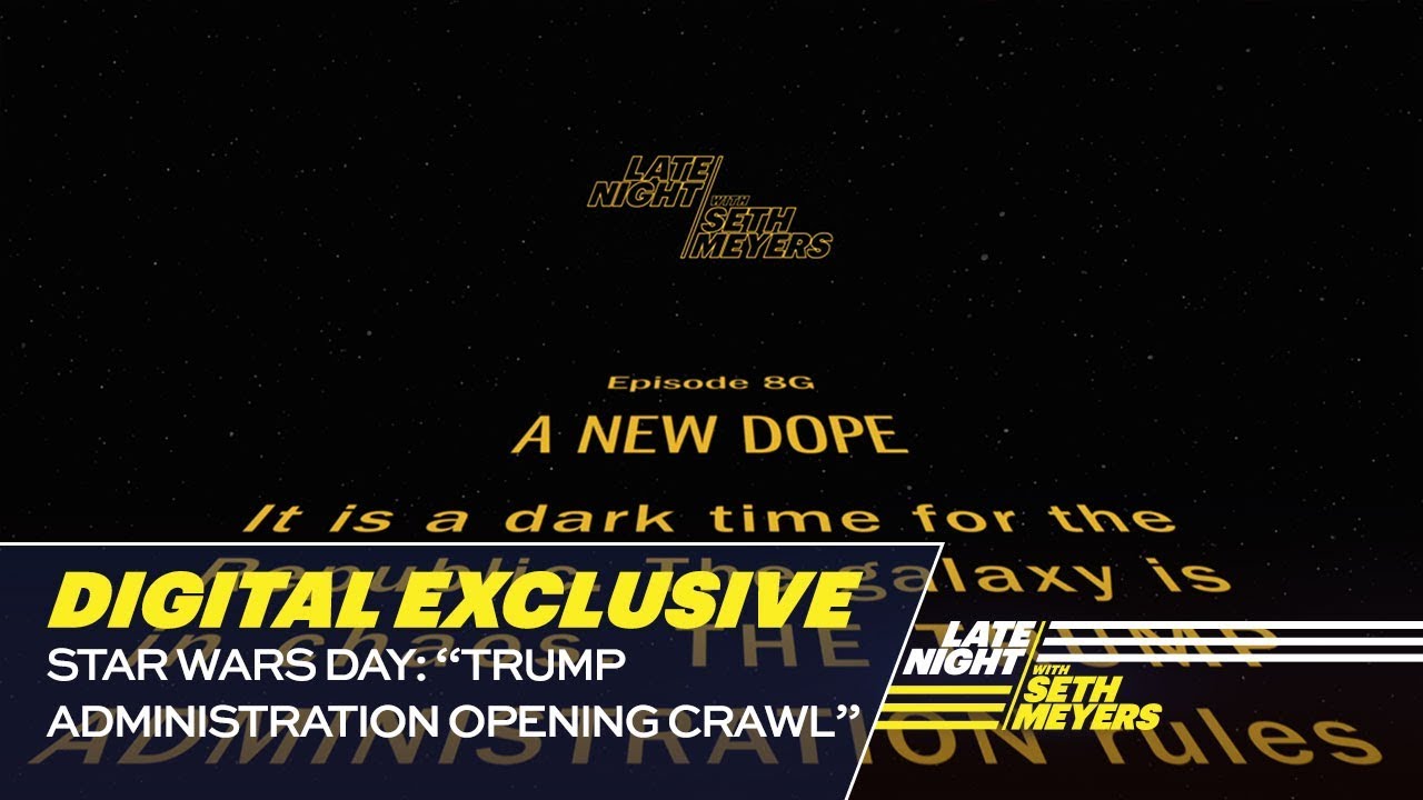 Star Wars Day - Trump Administration Opening Crawl - YouTube