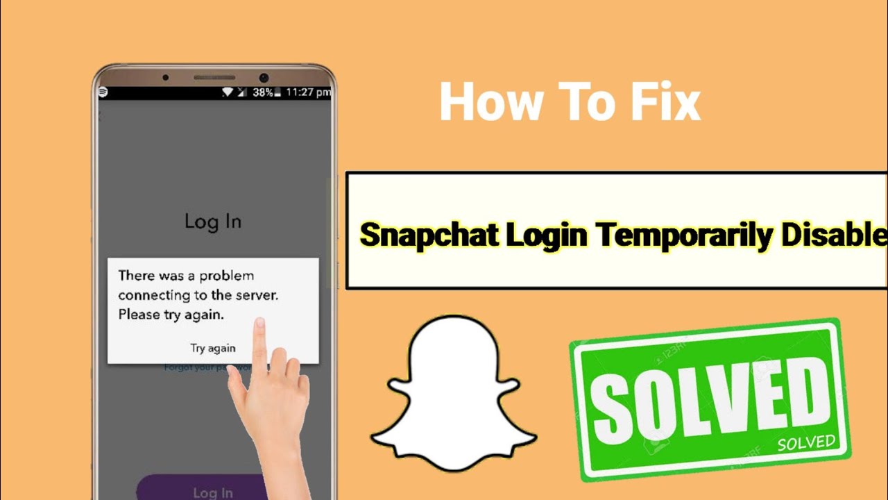 How To Fix Snapchat Login Tempararily Disable ! Snapchat Login ...