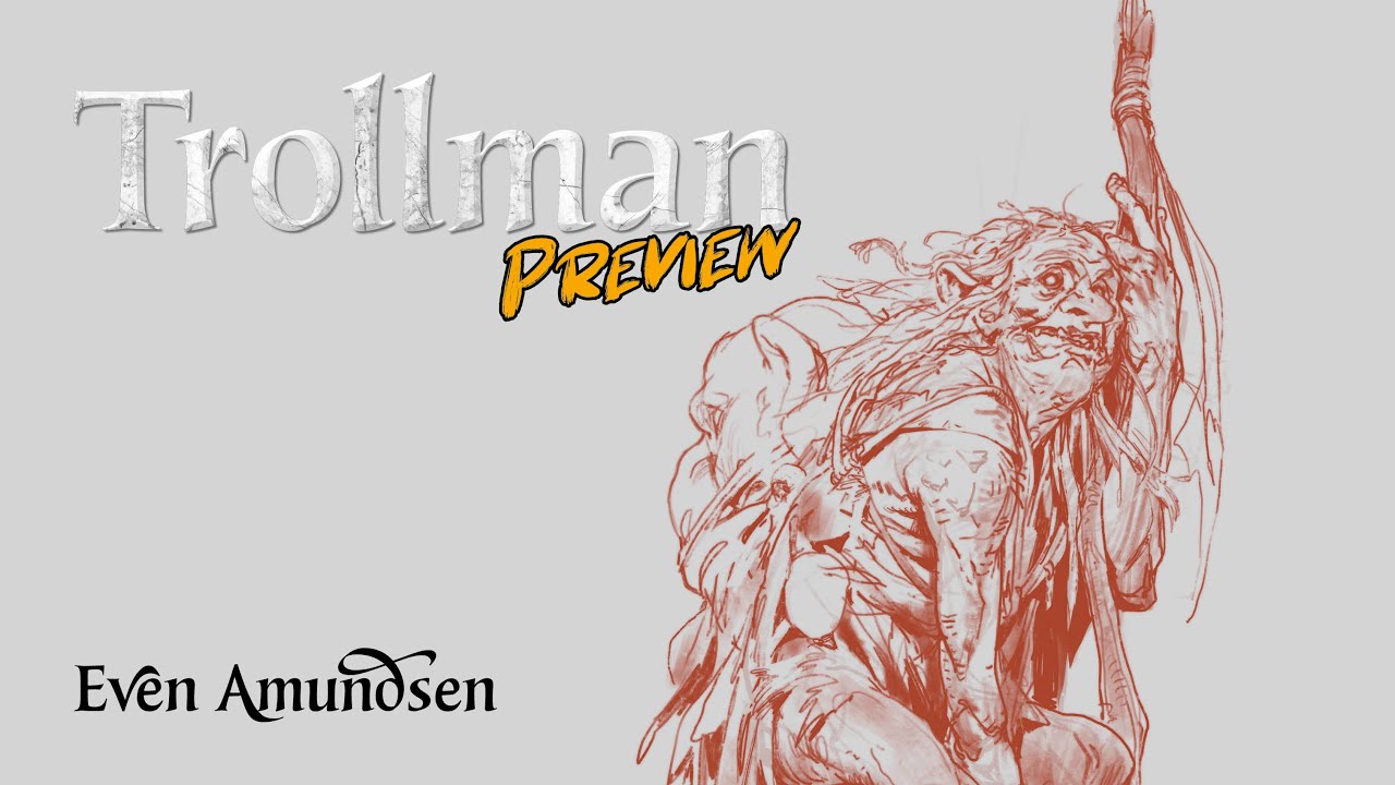 Digital Painting Timelapse | Preview: Trollman | TEGN | Fantasy Art ...