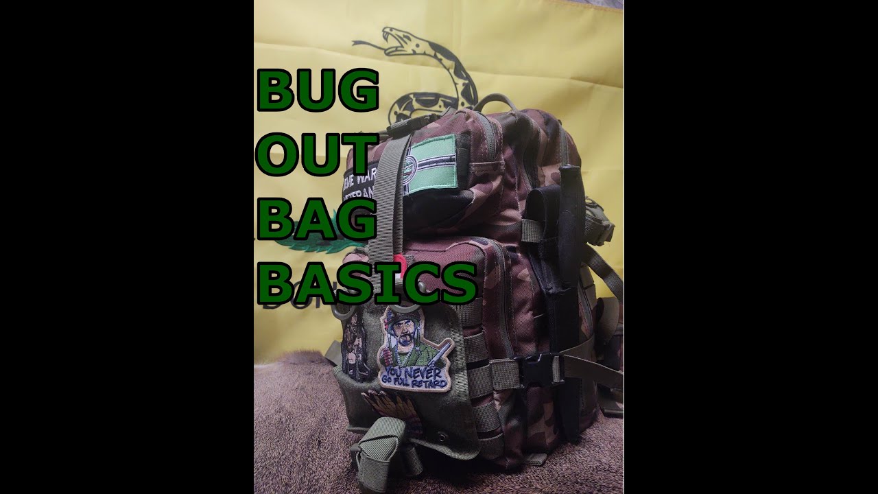 Emergency Outdoors Bug Out Bag Load Out Basics and Gear Review - YouTube