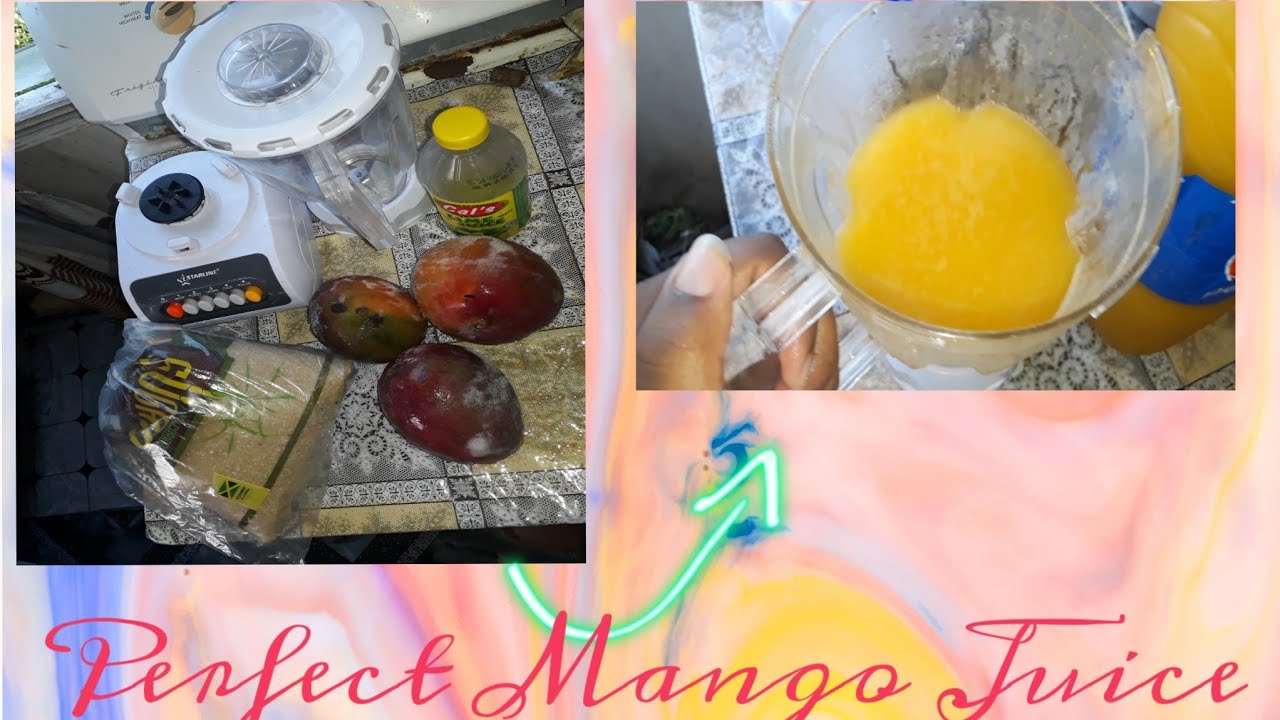 How to make mango juice family friendly with just 3 ingredients/Shan J ...