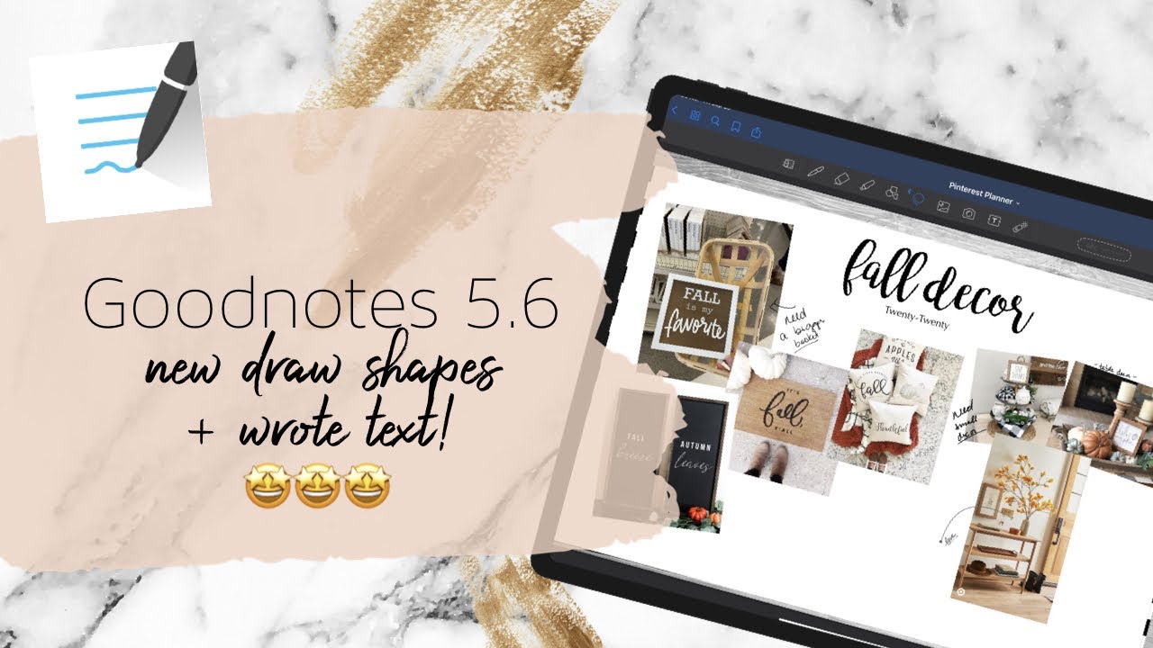What’s new in Goodnotes 5.6 | shapes + writing to text - YouTube