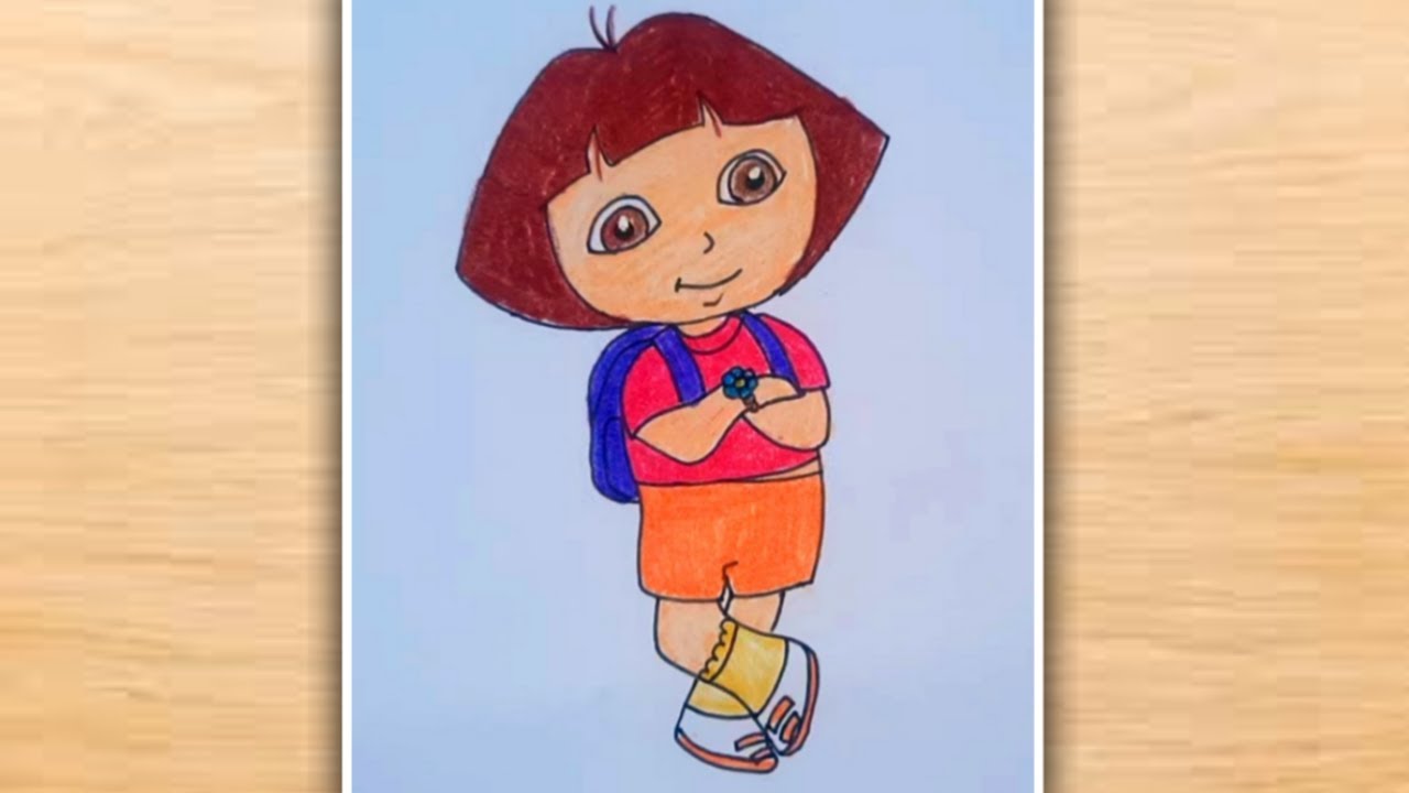 HOW TO DRAW DORA THE EXPLORER CARTOON STEP BY STEP / DORA CARTOON ...