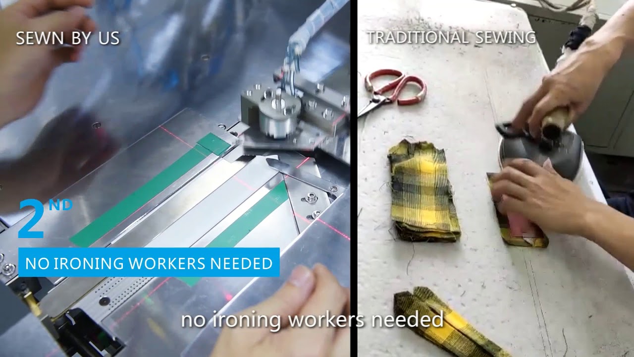 KEBAO K1: the ultimate automatic sleeve placket machine (independent station model) - YouTube