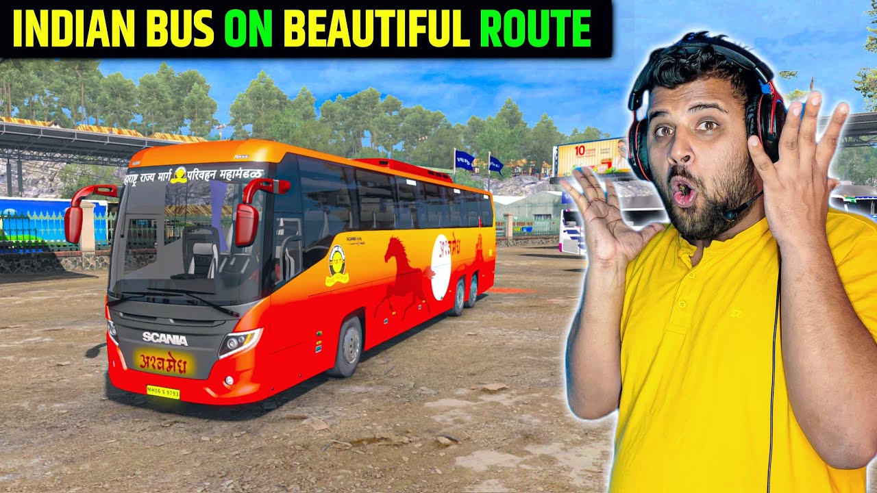 Drive Indian Bus on Beautiful Route | Best Bus Simulator Games | Indian ...