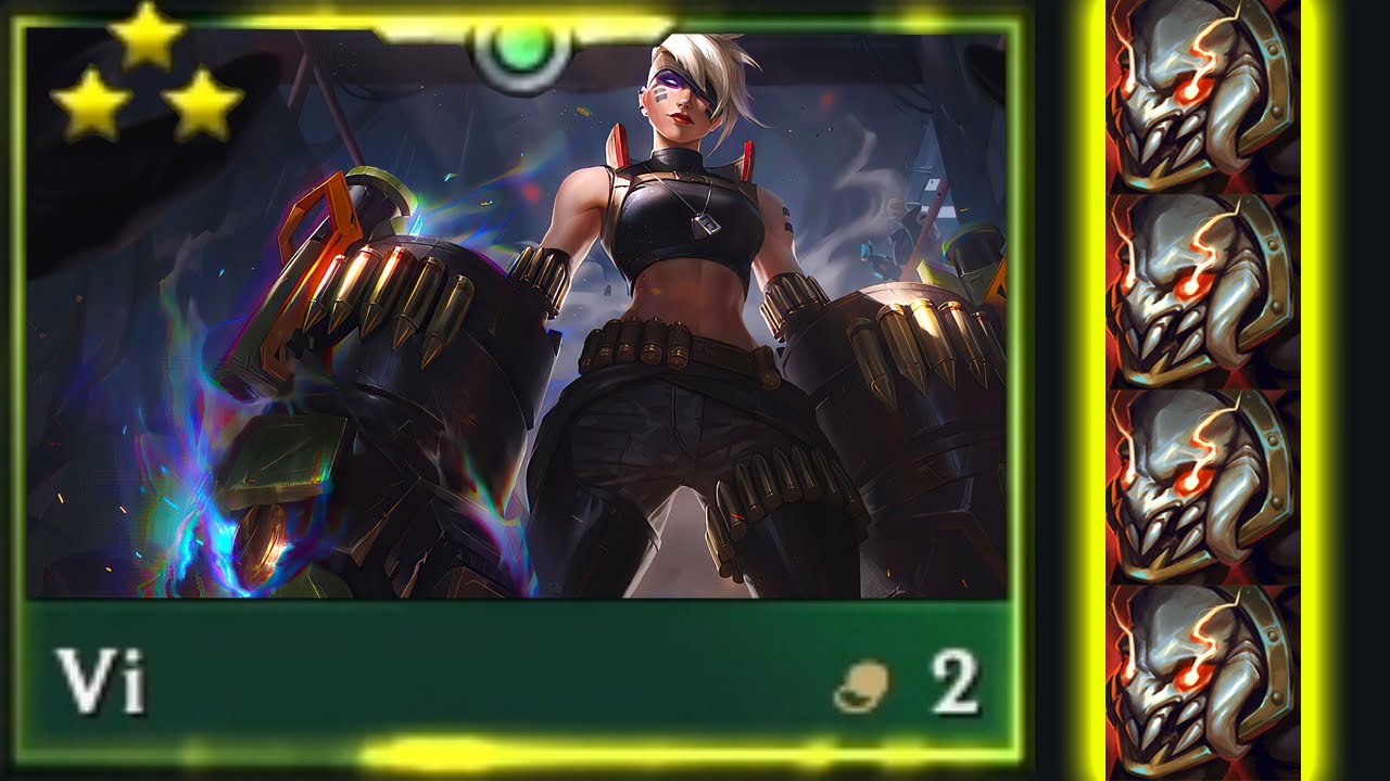 3 Star Vi with 4 Titan's Resolves | TFT Set 8.5 - YouTube