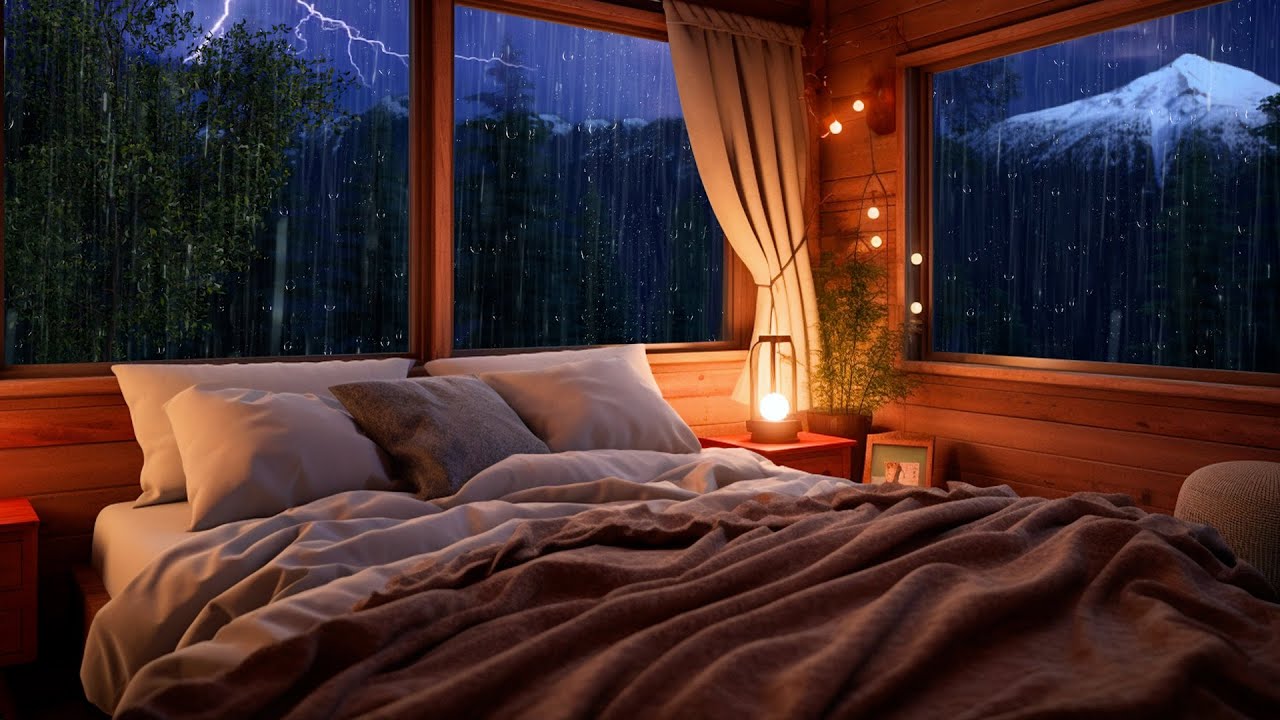 Fall Asleep Fastes and Eliminate Insomnia with Heavy Rain and Thunder ...