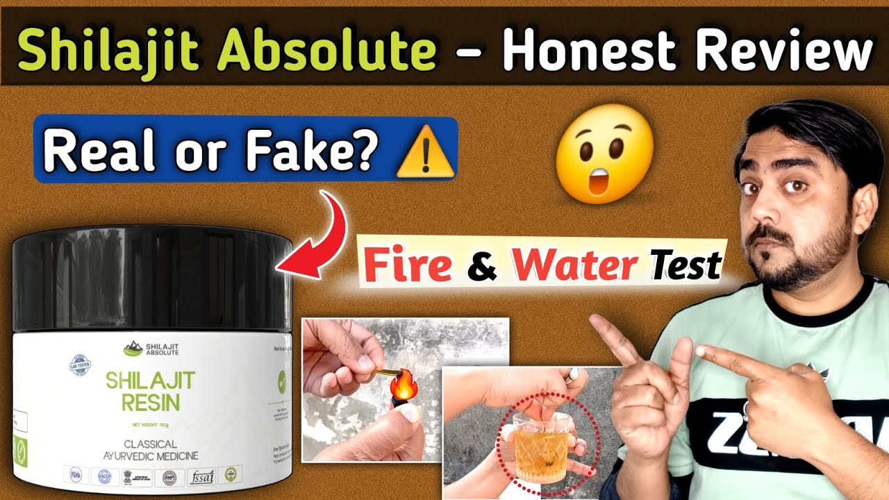 Shilajit Absolute Review 🔥 Fire + Water Test | Real or Fake Shilajit ...