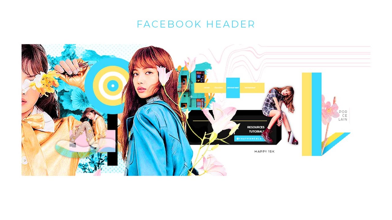 watch me edit, header facebook, lisa blackpink (photoshop) - YouTube
