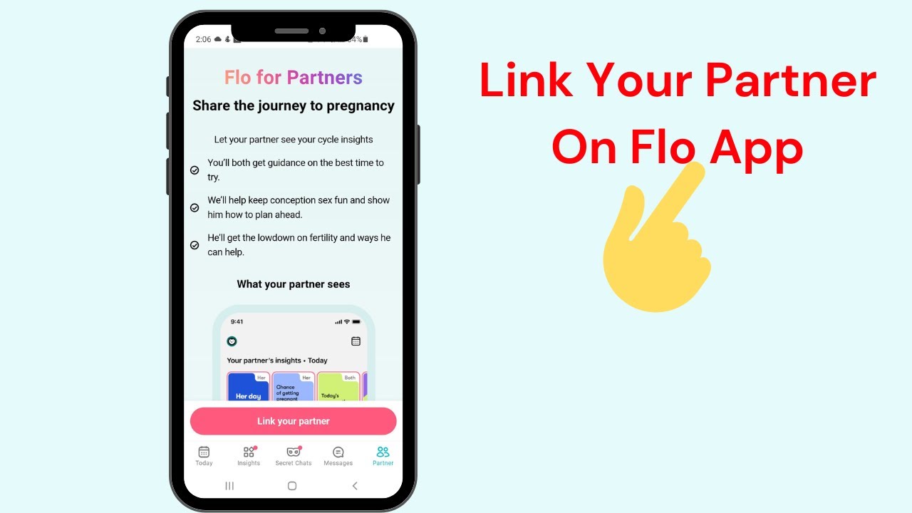 How To Link Your Partner On Flo App 2025 - step by step - YouTube