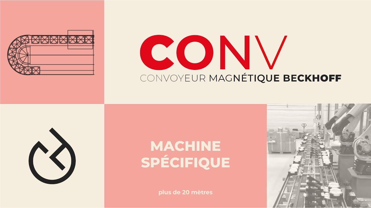 Convoyeur magnétique Beckhoff de plus de 20 mètres - YouTube