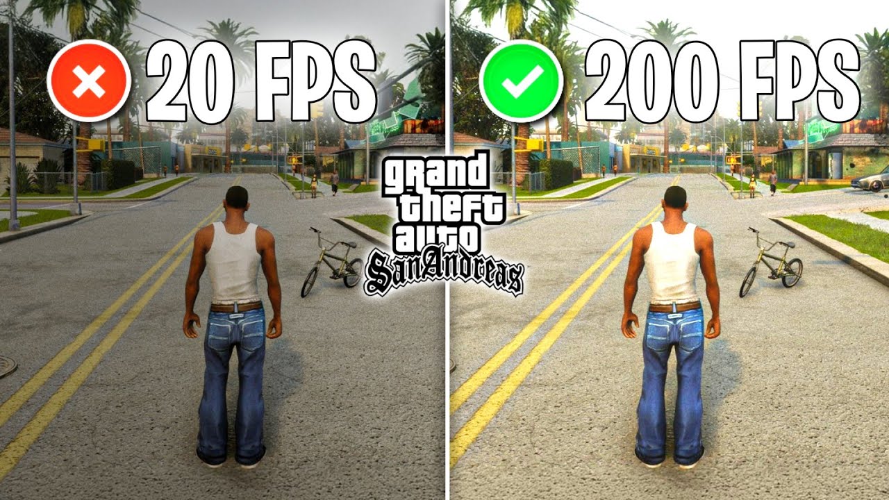 GTA San Andreas Lag Fix in Mods 🔧 Boost FPS (1GB RAM) - YouTube