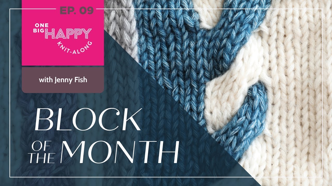 Episode 9: 2024 Block of the Month Knit with Jenny Fish | Block 9 | One ...