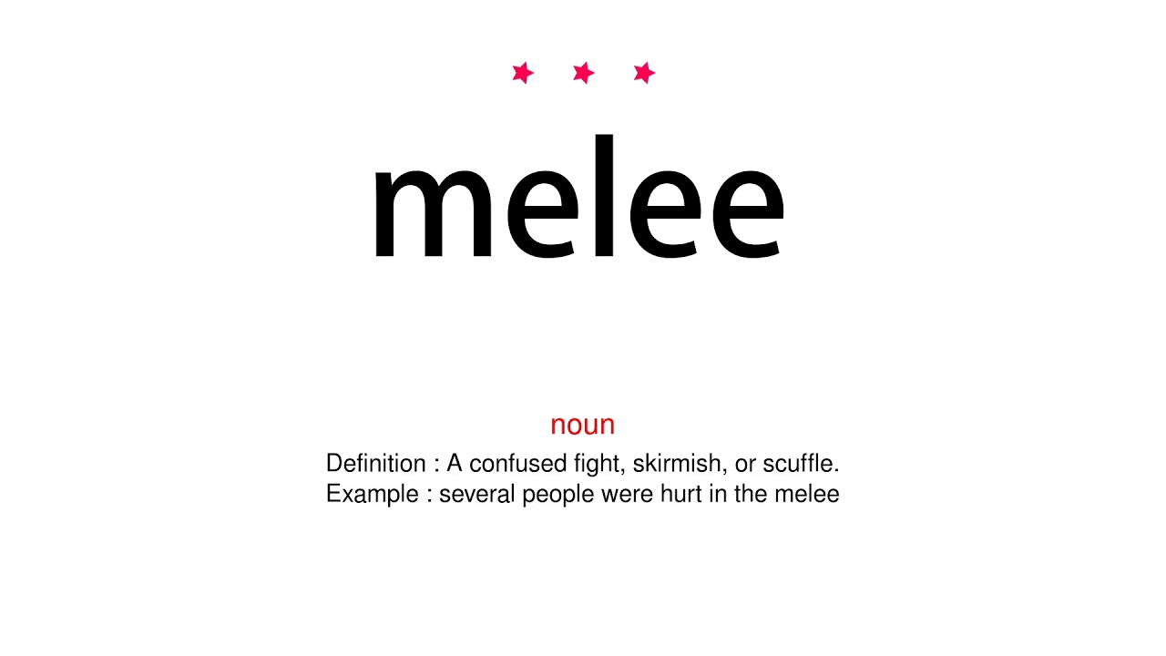 Paddy Courtney On X: Melee: Definition A Confused Fight Or, 46% OFF