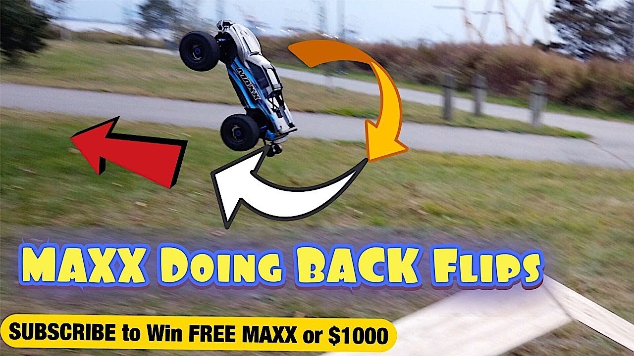 Traxxas MAXX 4s Doing Back Flips - YouTube