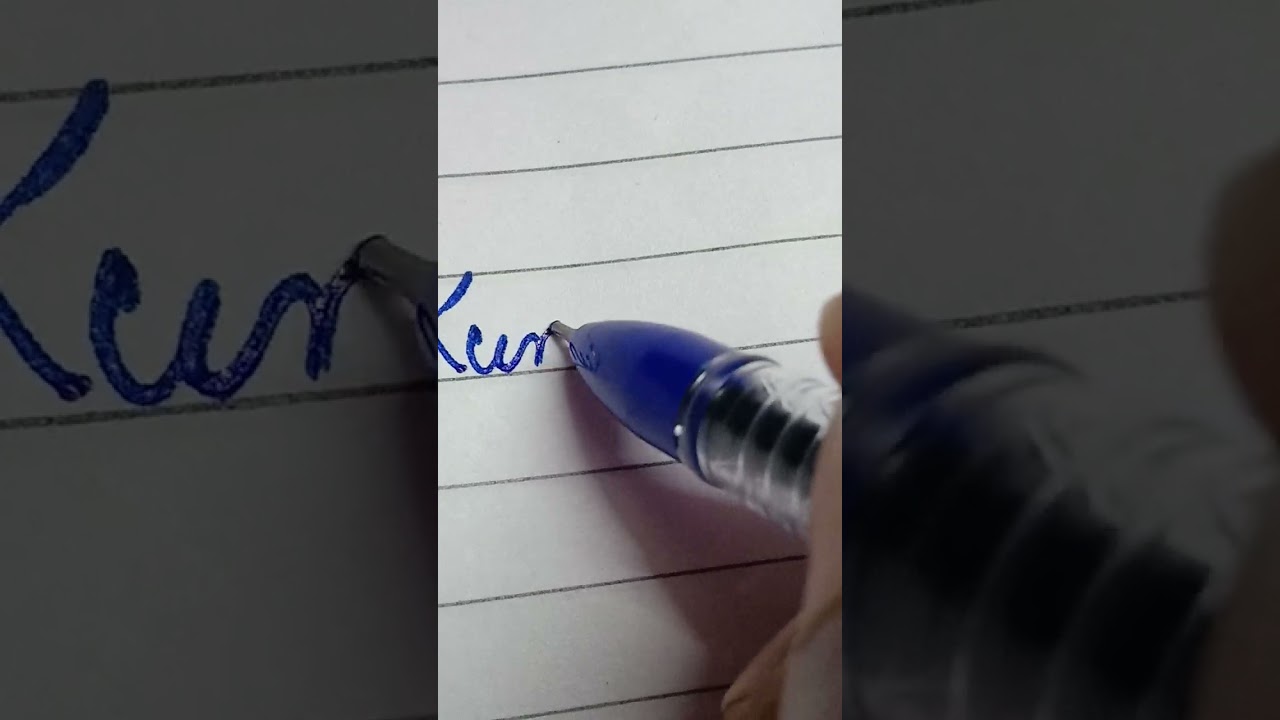 write beautiful cursive word Kumar #shorts #shivangi shah #Ragini doll ...