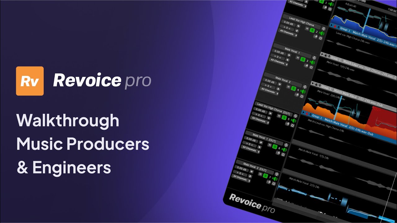 Revoice Pro 5 Walkthrough for Music Producers & Engineers - YouTube