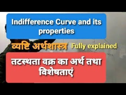 Microeconomics : Indifference Curve meaning Hindi/Eng - YouTube
