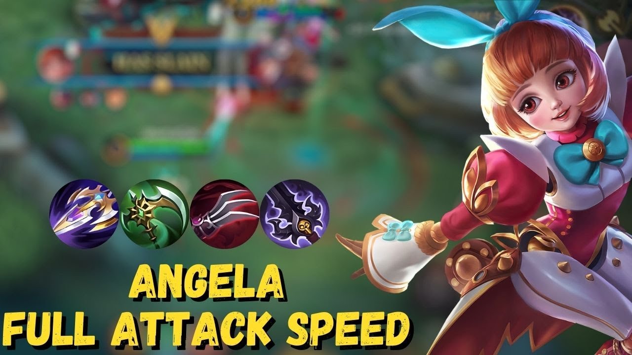 Angela MM Build Full Attack Speed Serasa Main Tembak Tembakan | Angela ...