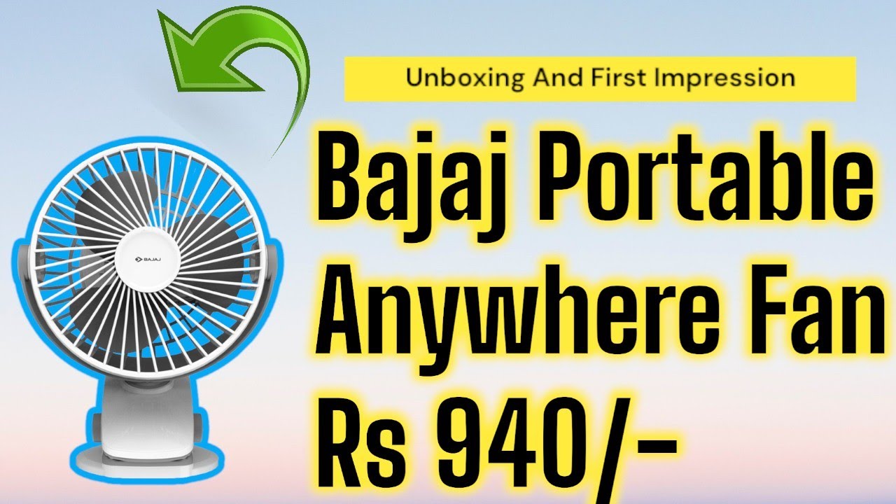 Stay Cool Anywhere with the BAJAJ Pygmy Mini Table Fan | Unboxing ...