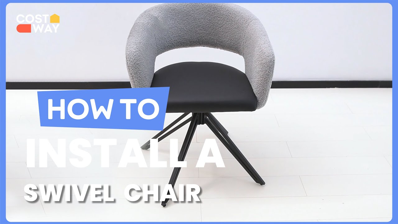 How to Install the Modern Swivel Accent Chair | JV10361 #costway #howto ...
