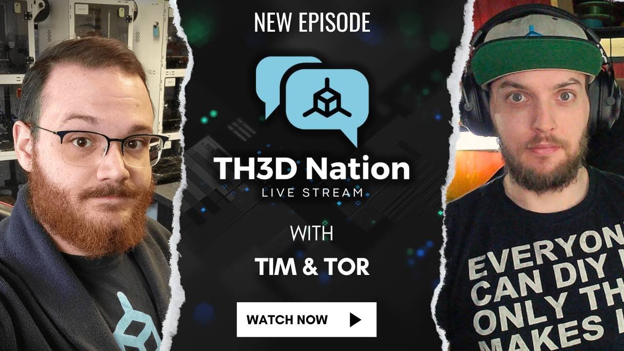 🔴LIVE - TH3D Nation - Episode 17 - 3D Printing News w/Q&A - YouTube