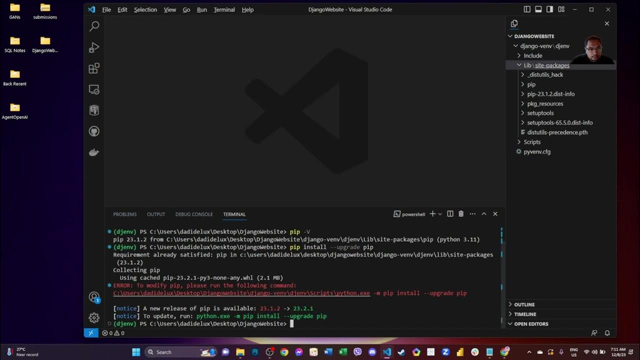 Django Tutorial For Beginners Episode 2 Installing Django Part 1 Youtube