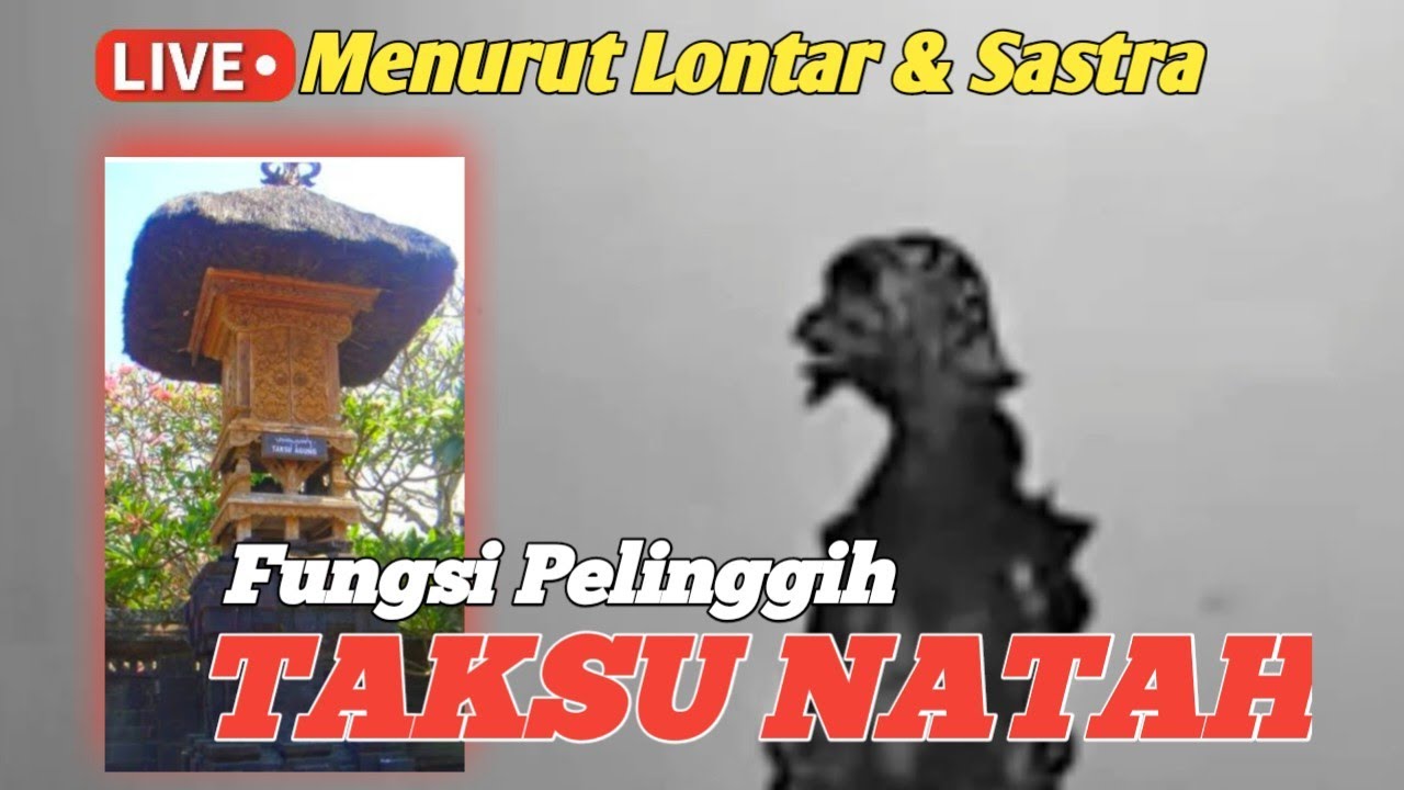 FUNGSI PELINGGIH TAKSU NATAH bagi umat Hindu Bali menurut sastra & Lontar - YouTube